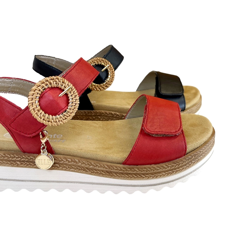 Rannou| Remonte sandales d0q52 rouge femme