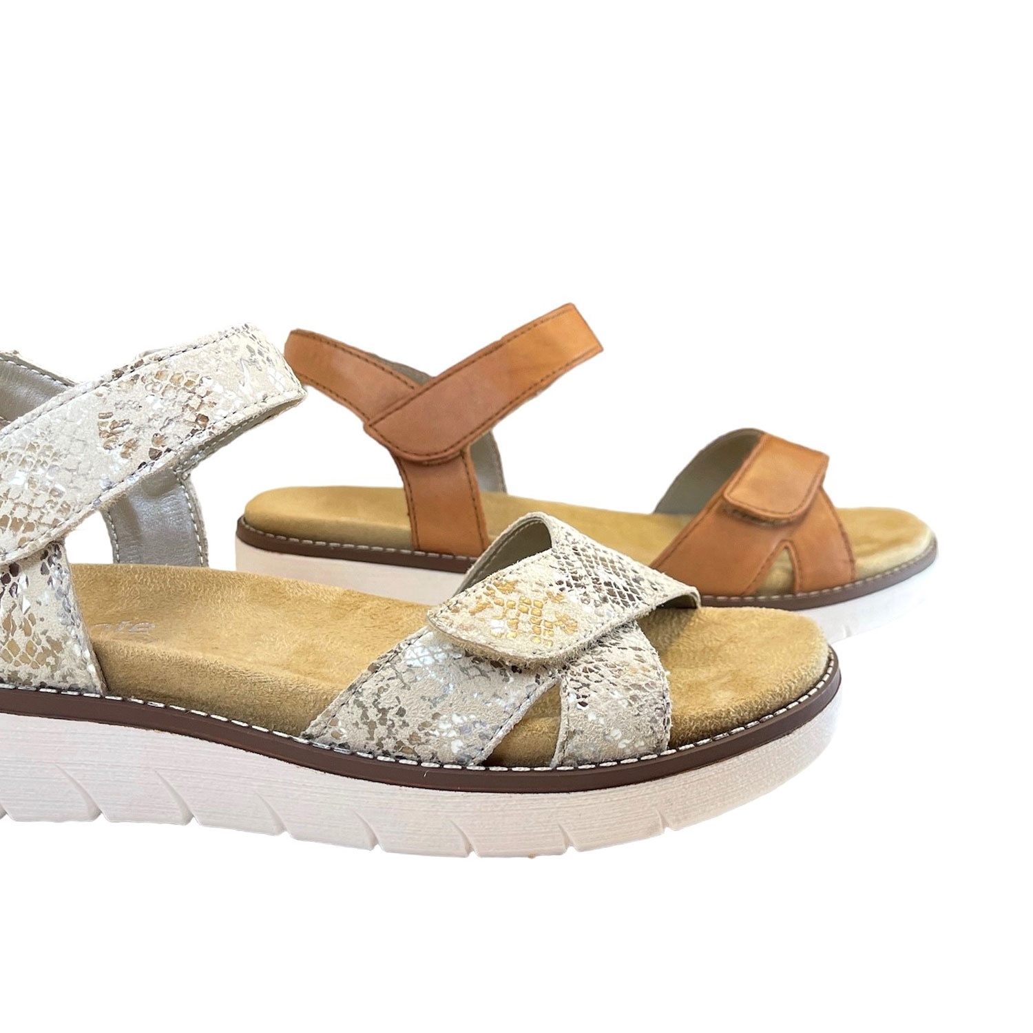 Rannou| Remonte sandales d2049 beige femme