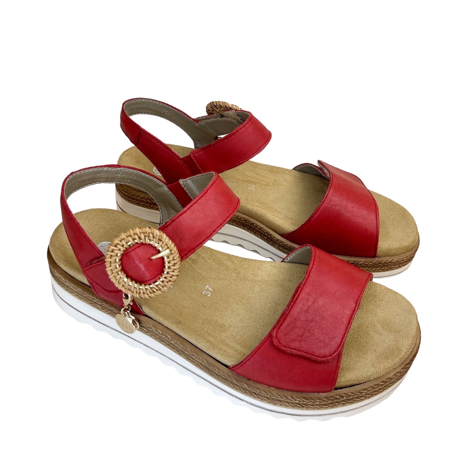 Rannou| Remonte sandales d0q52 rouge femme
