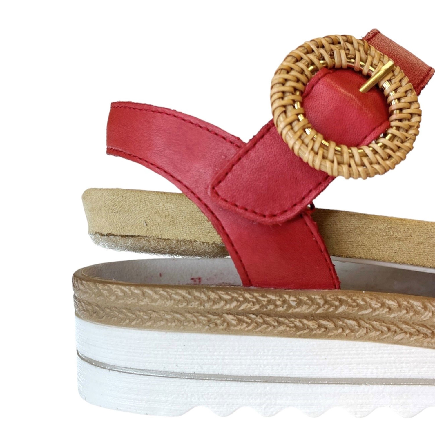 Rannou| Remonte sandales d0q52 rouge femme