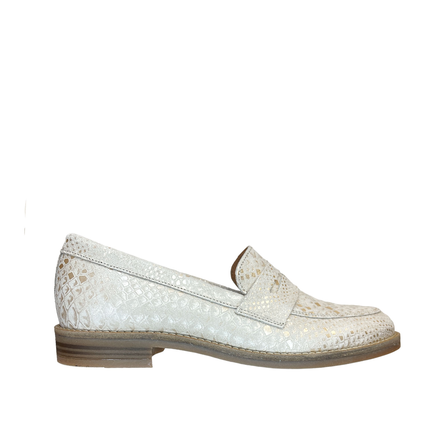 Rannou| Myma mocassins et slip on 6313 platine femme