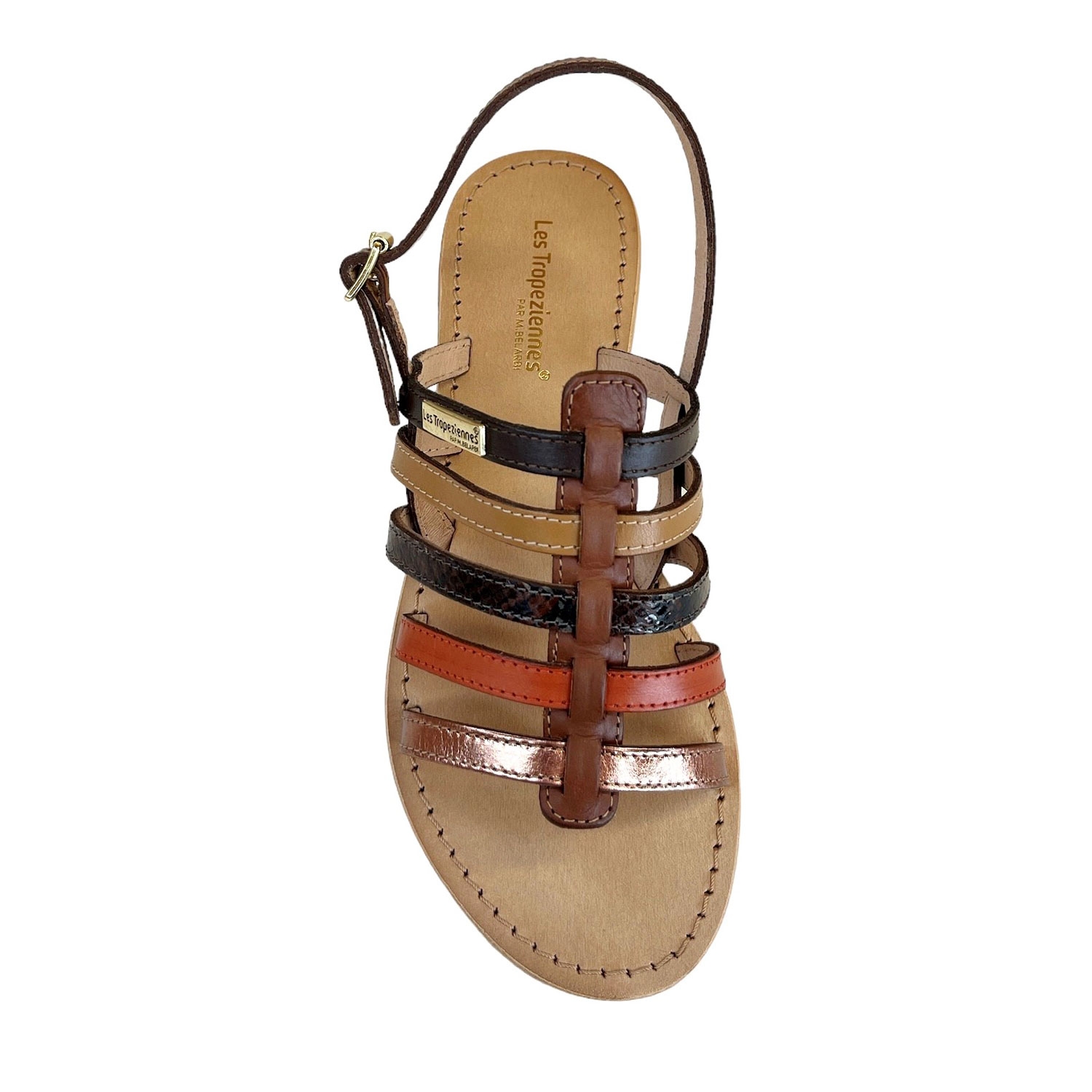 Rannou| Tropeziennes sandales havagum brique femme