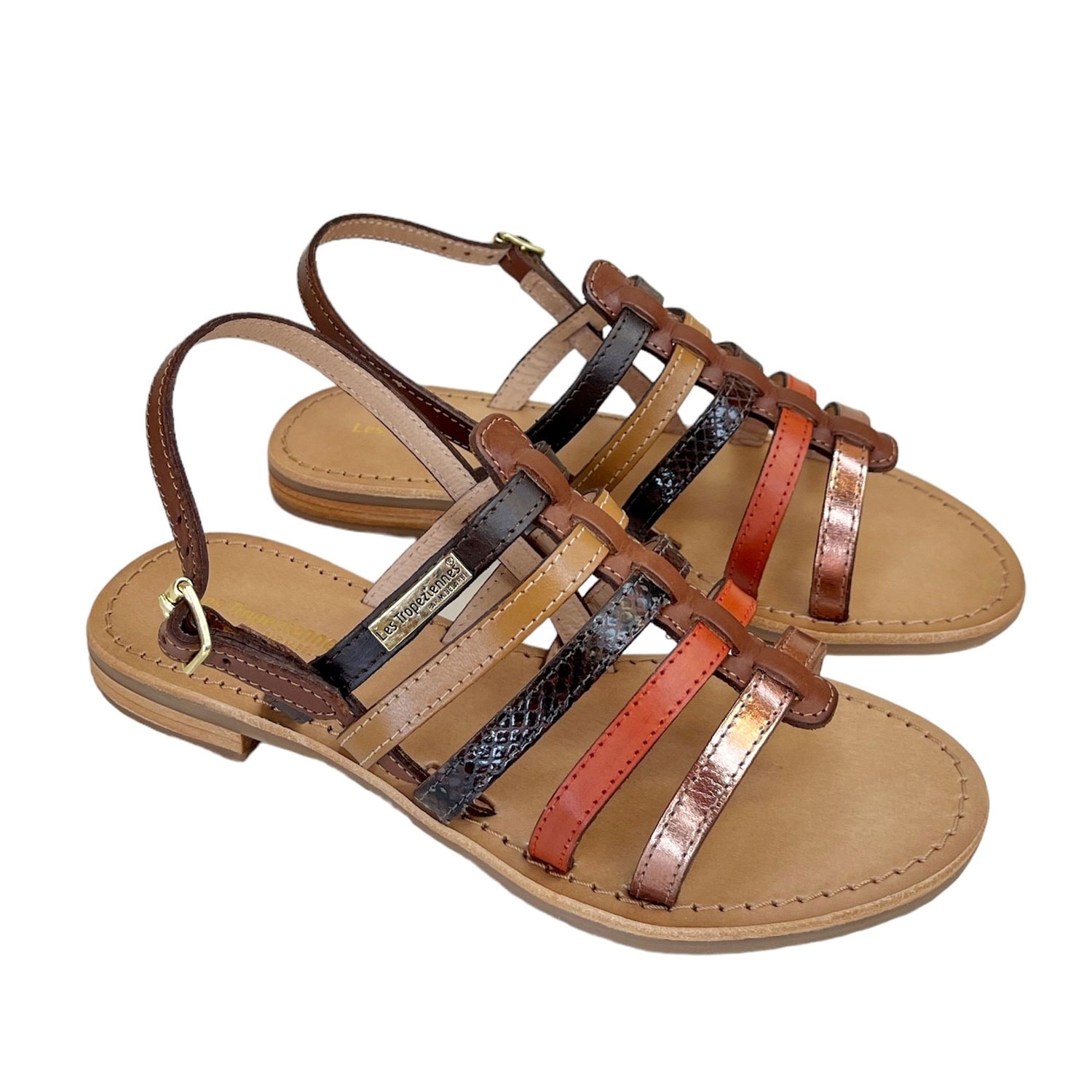 Rannou| Tropeziennes sandales havagum brique femme